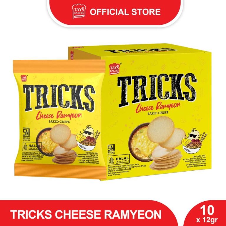 Paket 6 Box Tricks Potato Crisps All Varian - Tays Bakers