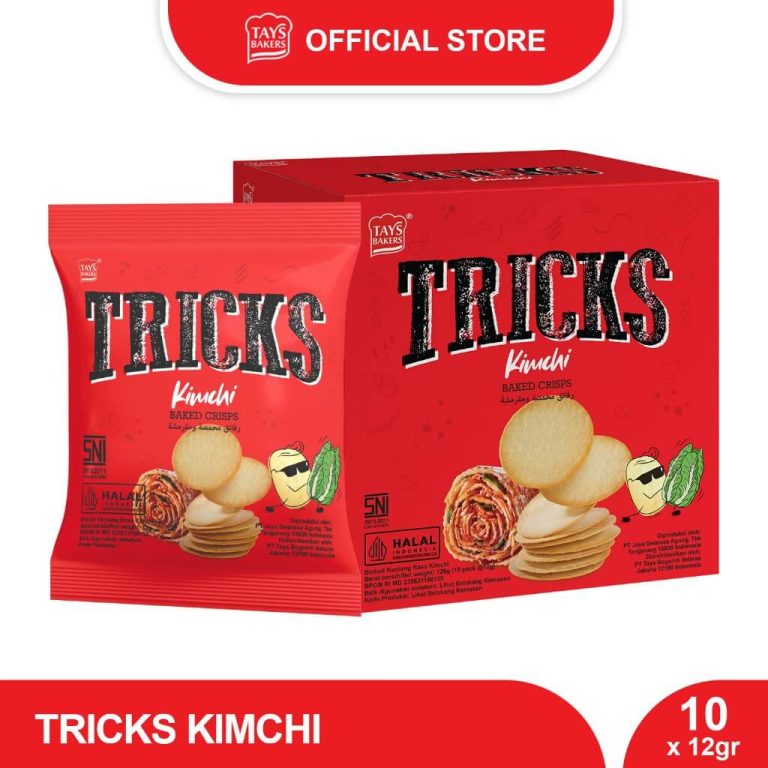 Paket 6 Box Tricks Potato Crisps All Varian - Tays Bakers
